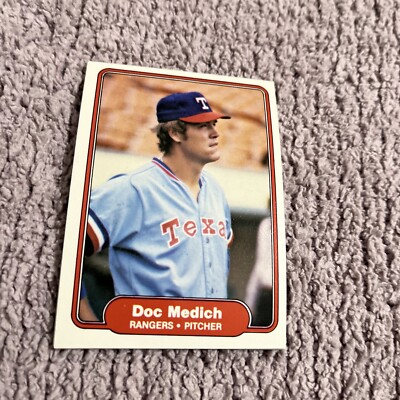 1982 Fleer #324 Doc Medich Texas Rangers | eBay