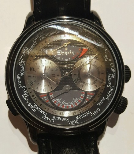 Eberle Dual Timezone Automatic Watch | eBay UK