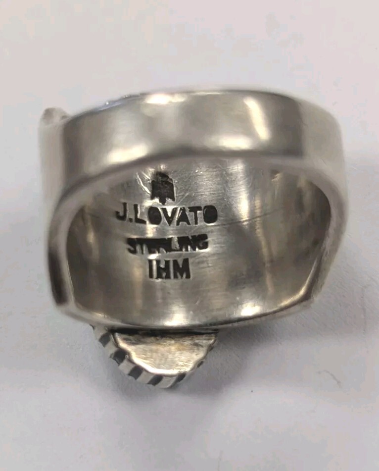 Julian Lovato Sterling Silver Turquoise Ring Size 7-1/2..IHM #NA34 | eBay