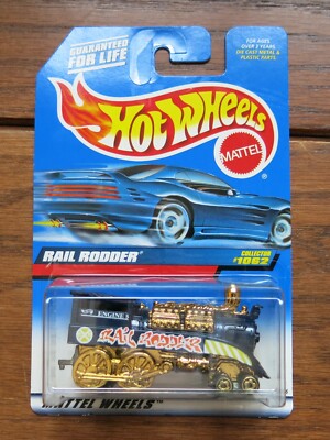 NIB 1999 Hot Wheels #1062 / 24076 Rail Rodder die cast Locomotive w ...