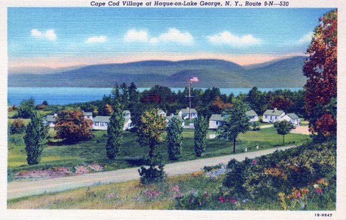 Cape Cod Village at Hague-on-Lake George New York Postcard | eBay