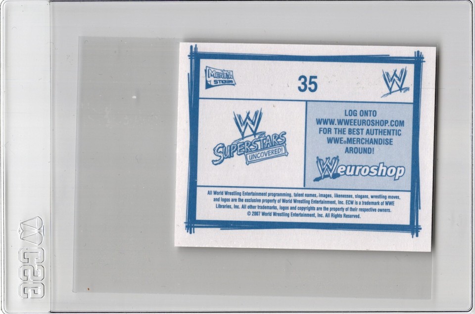 2007 Topps WWE Sticker Card Edge #35 | eBay