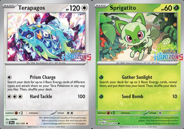 Terapagos(161/191)/Sprigatito(012/193) GameStop Horizons Promo Sealed ...