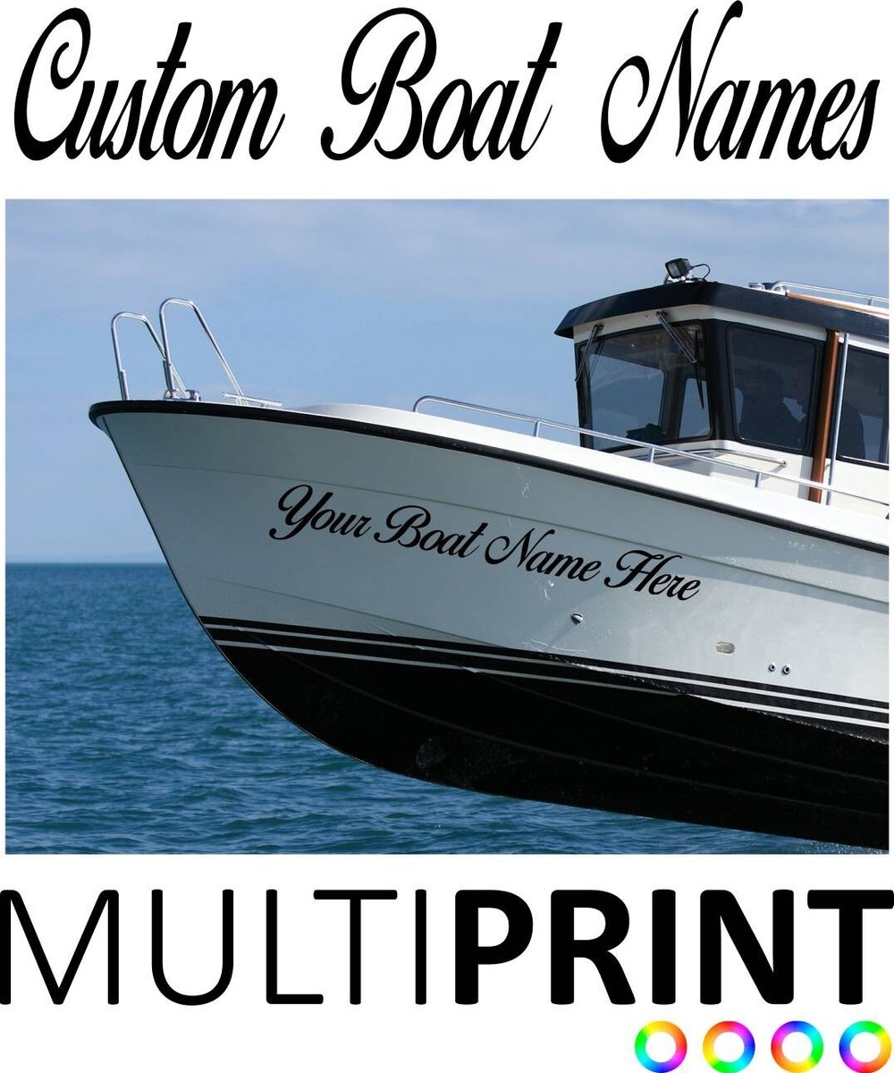Boat Names Decals