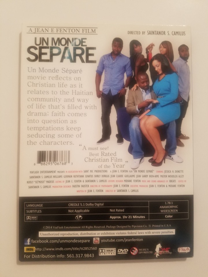 Un Monde Separe - Haitian Movies Creole DVD Haiti Ayisyen Kreyol | eBay