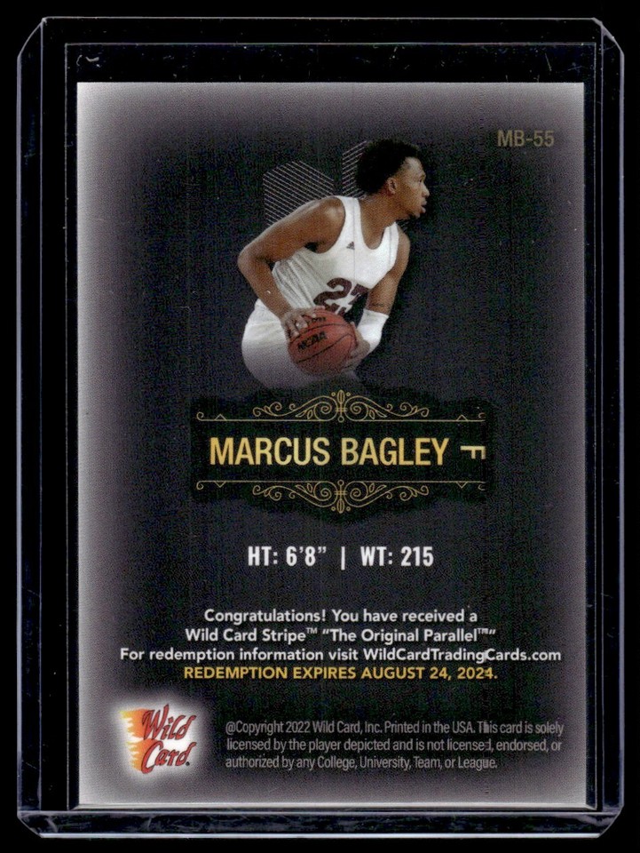 2022-23 Wild Card Stripe Green Marcus Bagley /150 #MB-55 | eBay