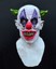 Creepy Evil Scary Halloween Clown Mask Rubber Latex GREEN HORNED CLOWN ...