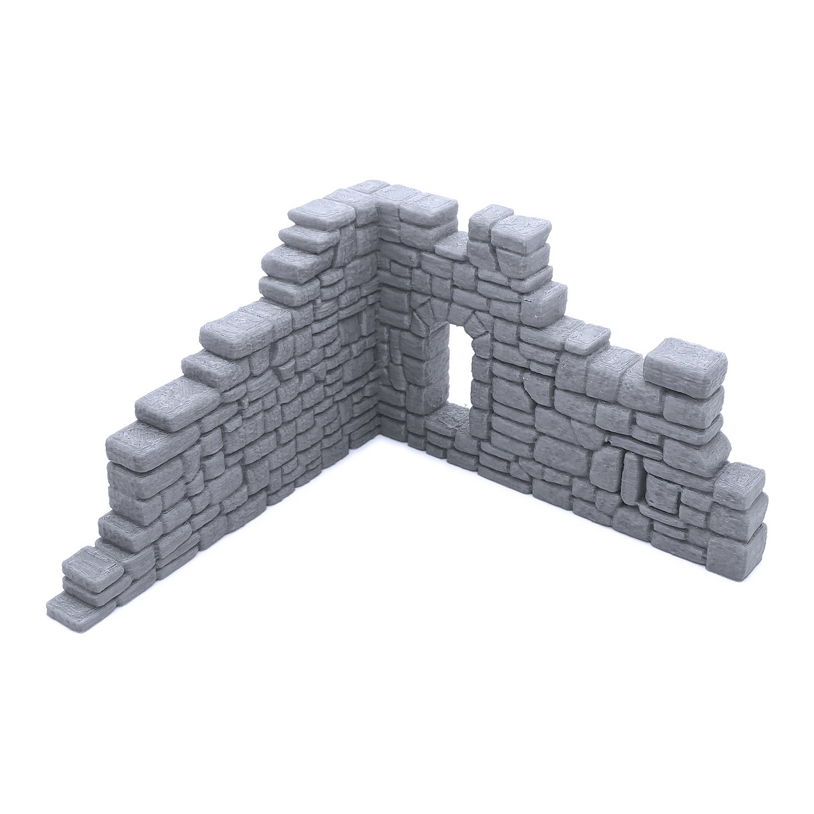 Ruined Stone Walls Set B, Terrain Scenery for Tabletop 28mm Miniatures ...