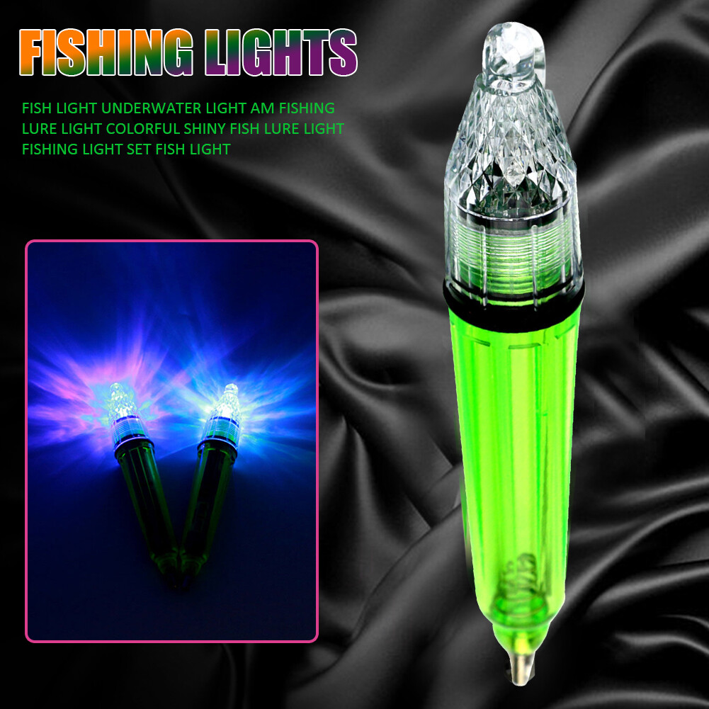 Fishing Lure Light Underwater LED Deep Drop Fishing Squid Bait Luminous ...
