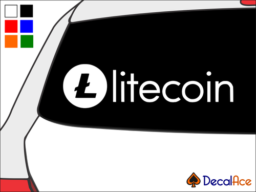 Litecoin Title Cryptocurrency Vinyl Decal Car Wall Sticker CHOOSE SIZE ...