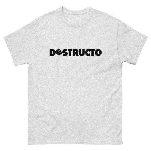 Destructo skate writing retro vintage 90s skateboarding t shirt design ...