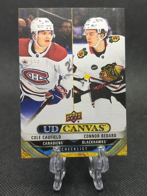 2024-25 Upper Deck UD Canvas Cole Caufield / Connor Bedard #C-90 | eBay