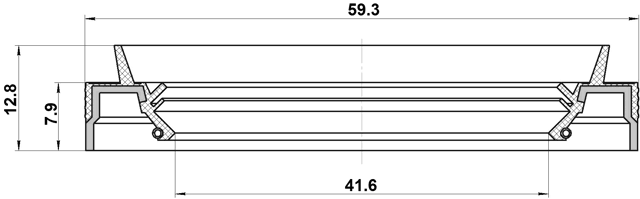 Drive Shaft Oil Seal 41.6X59.3X7.9X12.8 For Mitsubishi 2702A021, 38342 ...