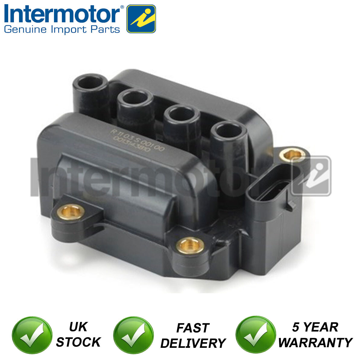 Intermotor Ignition Coil Pack Fits Renault Clio 2004- 1.1 1.2 12878SJ ...