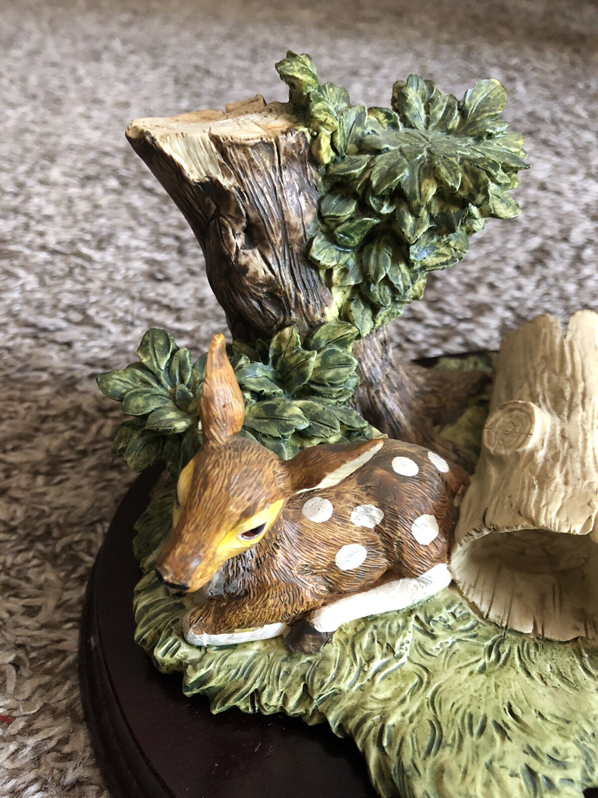 Wellington Collection Animal Figurines Statue Wooden Base Great Quality ...