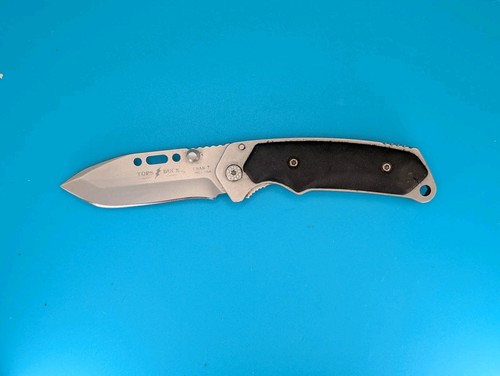 2013 TOPS / BUCK KNIFE 090 CSAR-T 420HC BLADE BLACK RUBBER HANDLE! | eBay