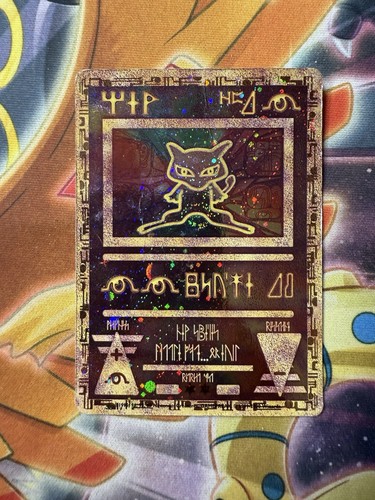 Vintage Ancient Mew Promo Pokémon Card 2000 Movie Holo Rare Weird Swirl ...