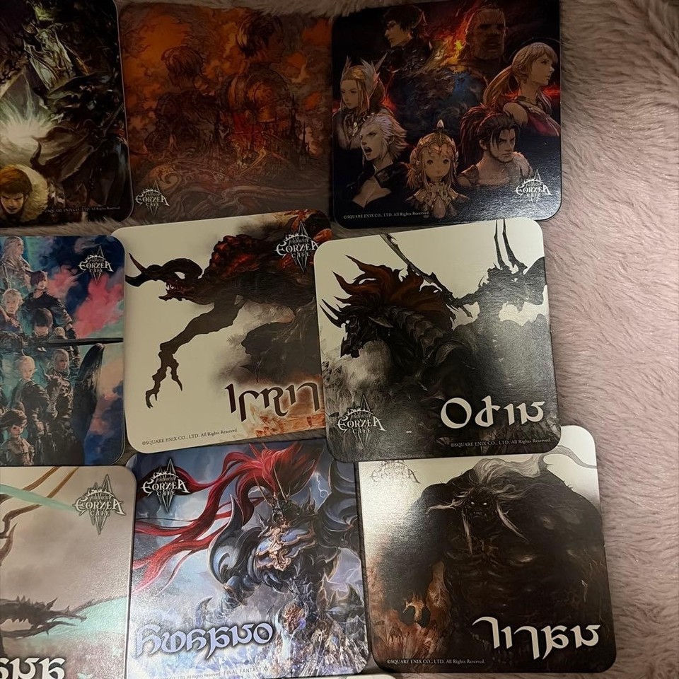 Final Fantasy 14 Eocafé Coaster Set 19 Pieces Collector's Item New ...