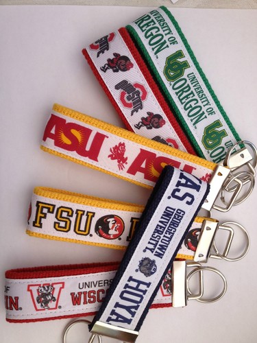 Collegiate College University Key Fobs Chains #1 You Choose 60+ Schools ...