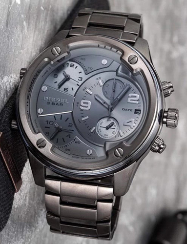 💥⌚💥 Diesel DZ7426 Boltdown Three-Hand Gunmetal Stainless Steel Watch 💥⌚ ...