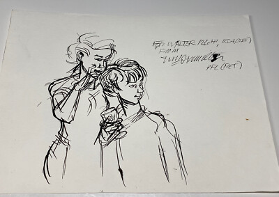 Original Sketch William Hamilton New Yorker Cartoonist Signed ...