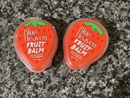 2x Blue Heaven Fruit Balm Flavoured Lip Balm Travel Holiday Ponds 4g ...