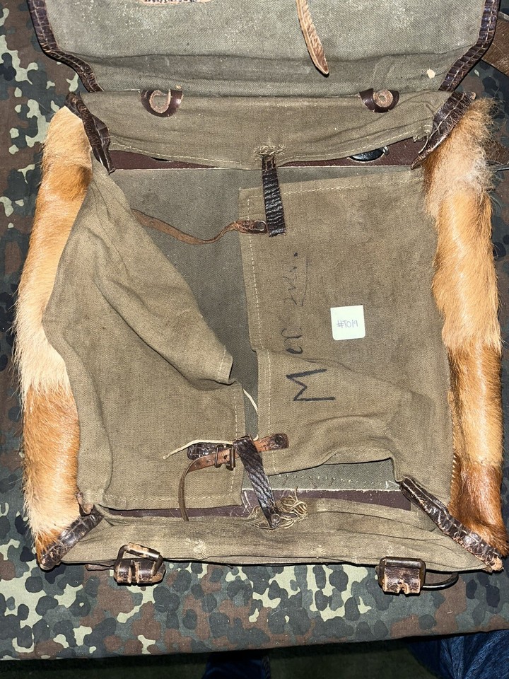 Original WW1 German Uniform Pony Fur Horsehair Tornister Backpack ...