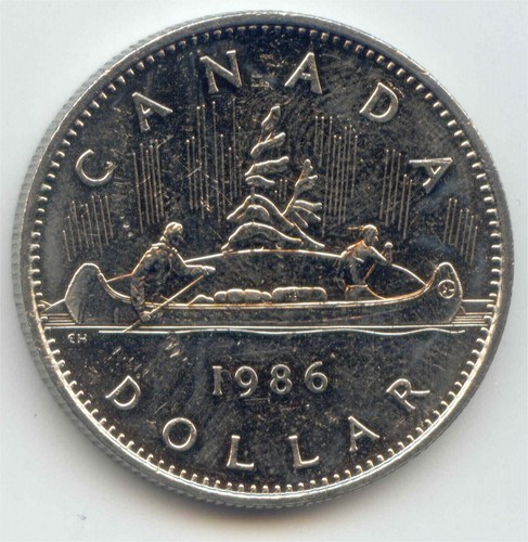 Canada 1986 Canadian Voyageur Nickel Dollar $1 EXACT COIN | eBay
