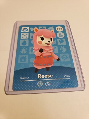 !SUPER SALE! Reese # 102 Animal Crossing Amiibo Card Series 2 MINT ...
