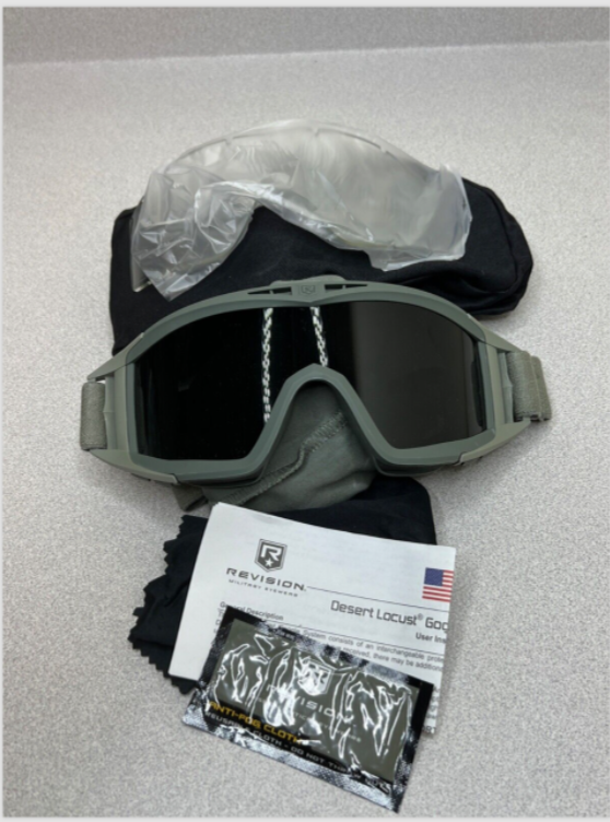 Revision Desert Locust Military Foliage Green APEL Approved Goggle ...