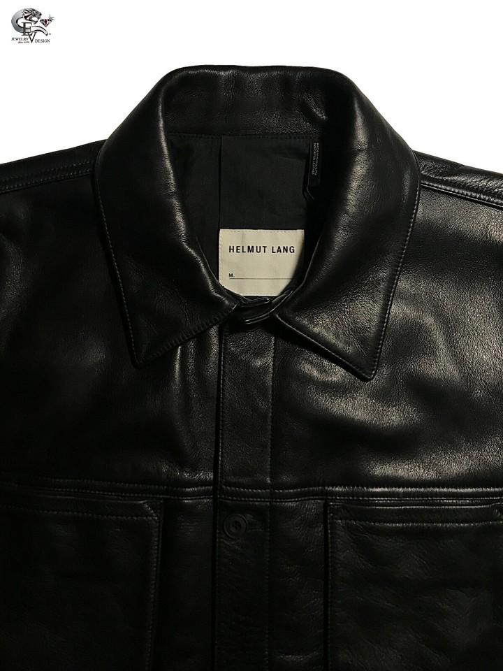 Helmut Lang H09HM102 Classic Long Sleeve Buttoned Barrel Cuffs Men Size ...