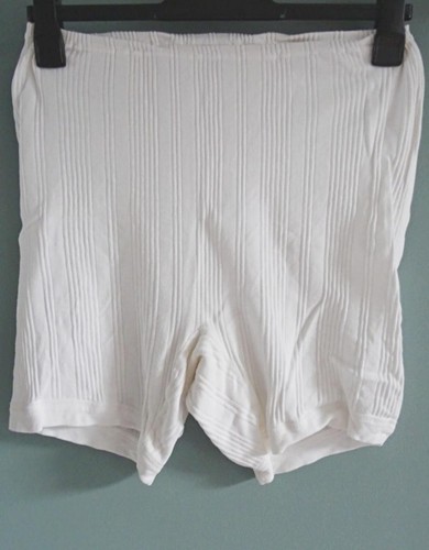 Vintage Directoire Knickers Panties 1960s White Ribbed Cotton Ladies 32 ...