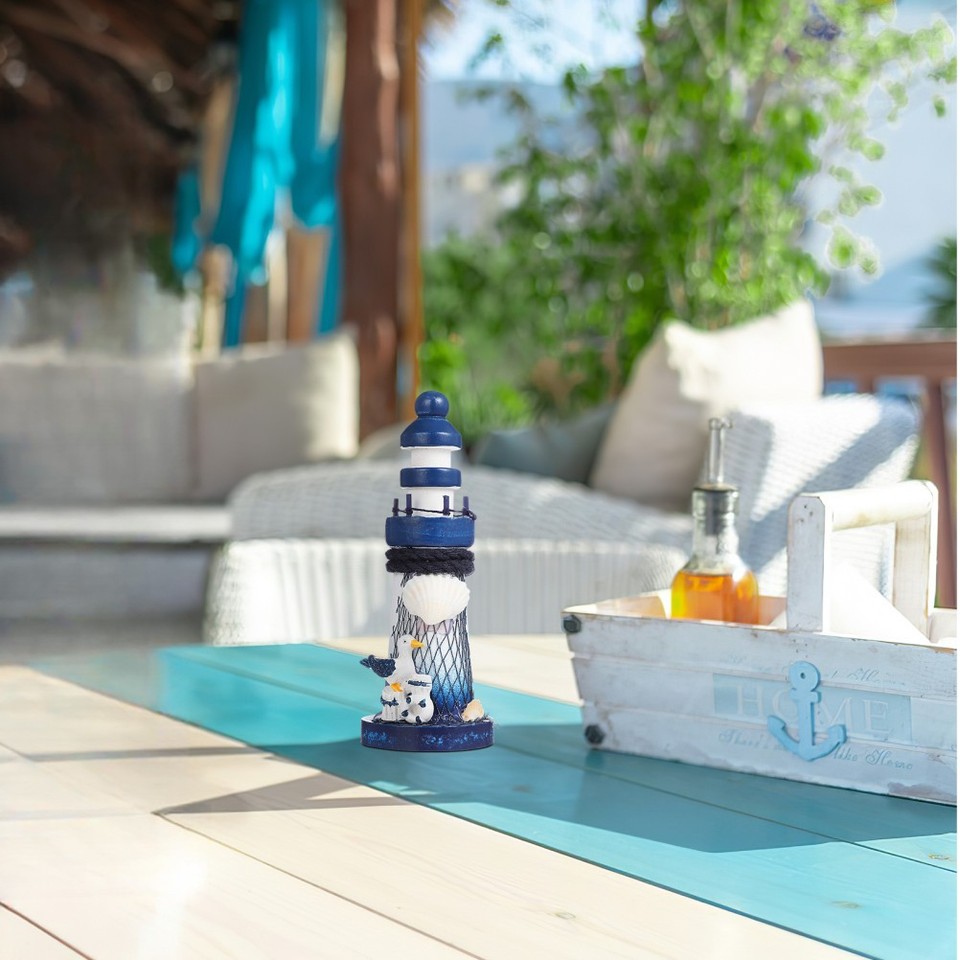 Handmade Pine Lighthouse Decor Nautical Model for Home Decor | eBay ...