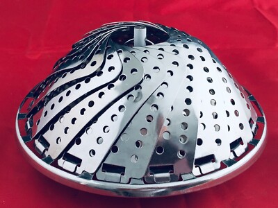 PYREX ACCESSORIES METAL COLLAPSIBLE VEGETABLE STEAMER FOLDING BASKET ...