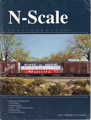 N-Scale Magazine July - August 1992 Railroading Modeling | eBay