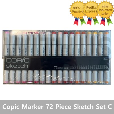 Copic Marker 72 Piece Sketch Set C (Twin Tipped) - Artist Markers Anime ...