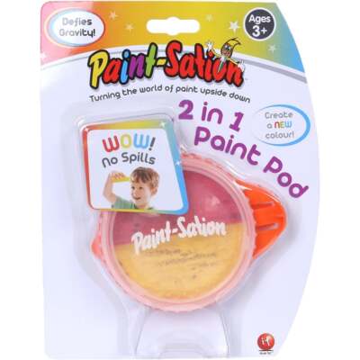 Paint-Sation 2-in-1 Paint Pod - Red & Yellow Anti-Gravity Washable ...