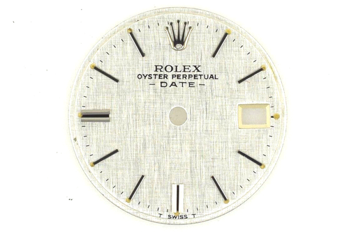 ROLEX Date Silver TRITIUM Texture Watch Dial Diameter 19.9 mm (ZB158 ...