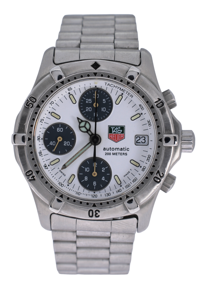 Rare Tag Heuer 2000 Series Men's 38mm Automatic Chronograph 7750 Watch ...