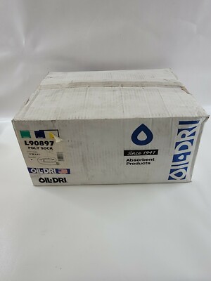 Oil Dri L90897 Poly Absorbent Sock Oil Only Absorber Snake 3” W x 6' L ...