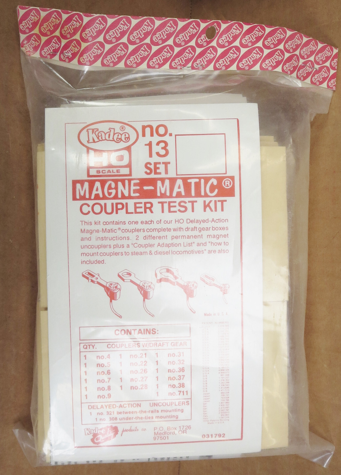 KADEE No. 13 Magne-Matic Couplers Test Kit HO 1:87 Scale | eBay