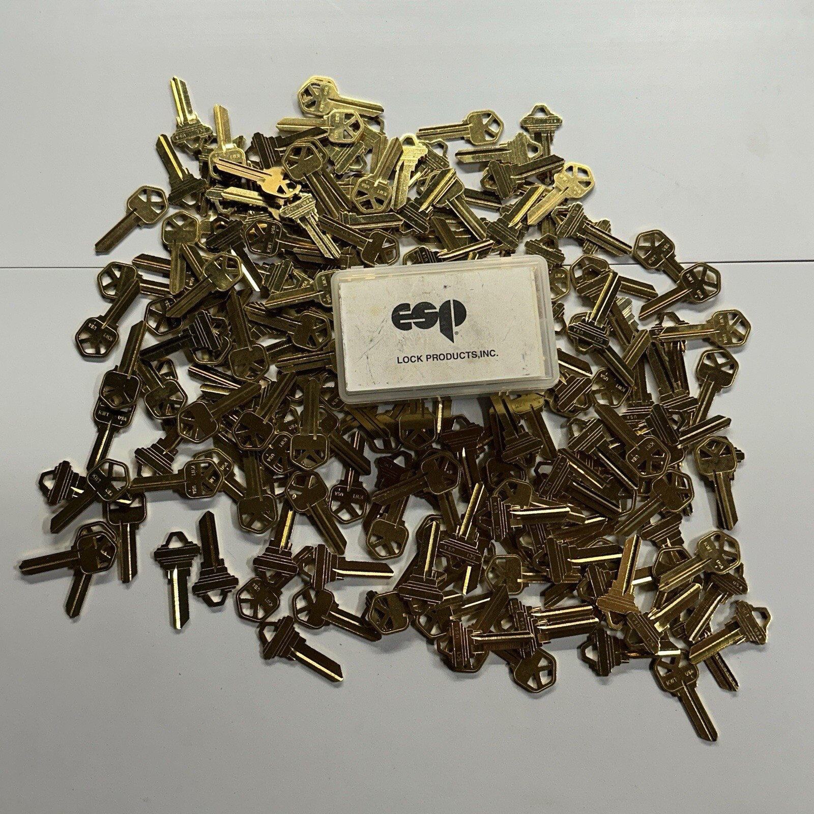 3.8 Pound Locksmith Lot Of Uncut Key Blanks with ESP Rekeying Kit Lot ...