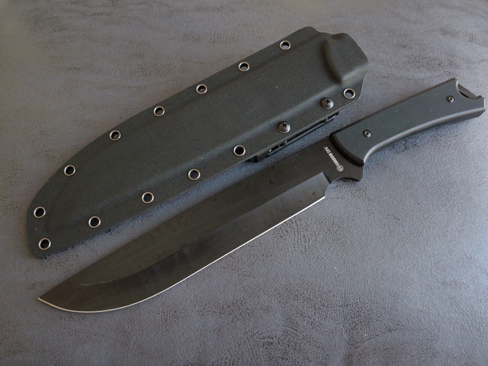 16” Mini Machete Black Extreme Quality Mega Heavy Duty Sharp 5.5mm ...