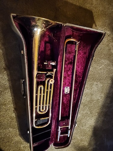 Getzen Deluxe Trombone Horn Bass Tenor Alto Musical Instrument Rare ...