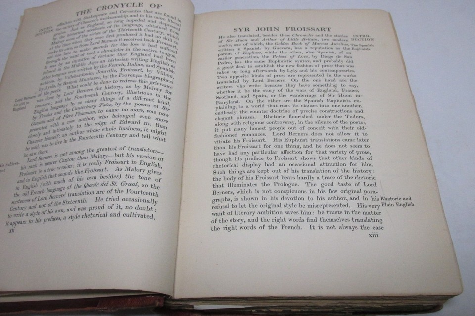 The Chronicle of Froissart, 6 volume set by Sir J. B. Lord Berners ...