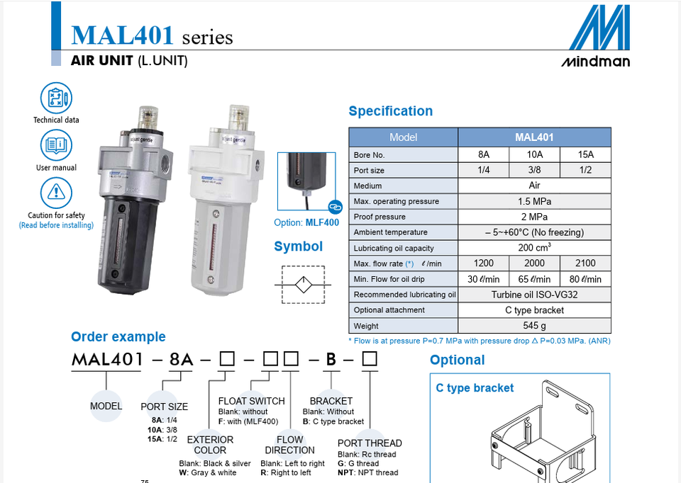 MINDMAN LUBRICATOR 1/2 BSP MAL401-15A *CLEARANCE* | eBay UK