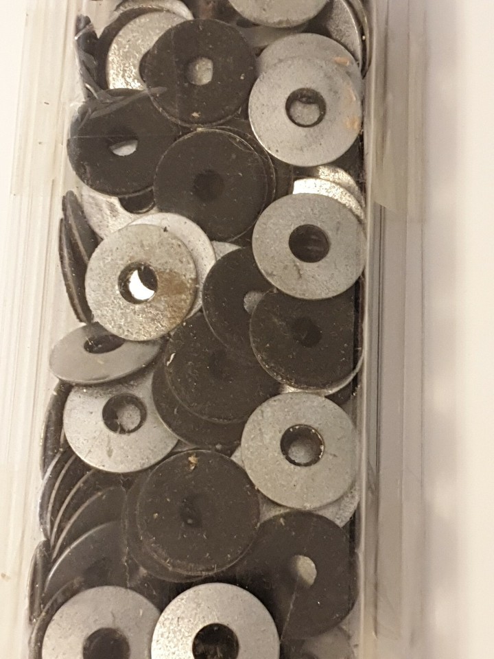100pc fender washers rubber backed 1"x 1/4 | eBay