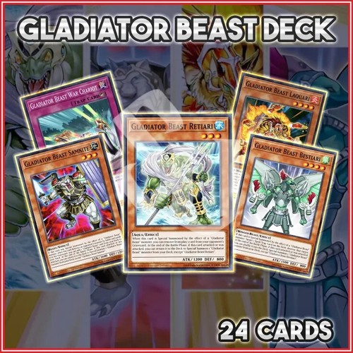 GLADIATOR BEAST DECK 24 | Retiari Bestiari Essedarii Laquari YuGiOh | eBay
