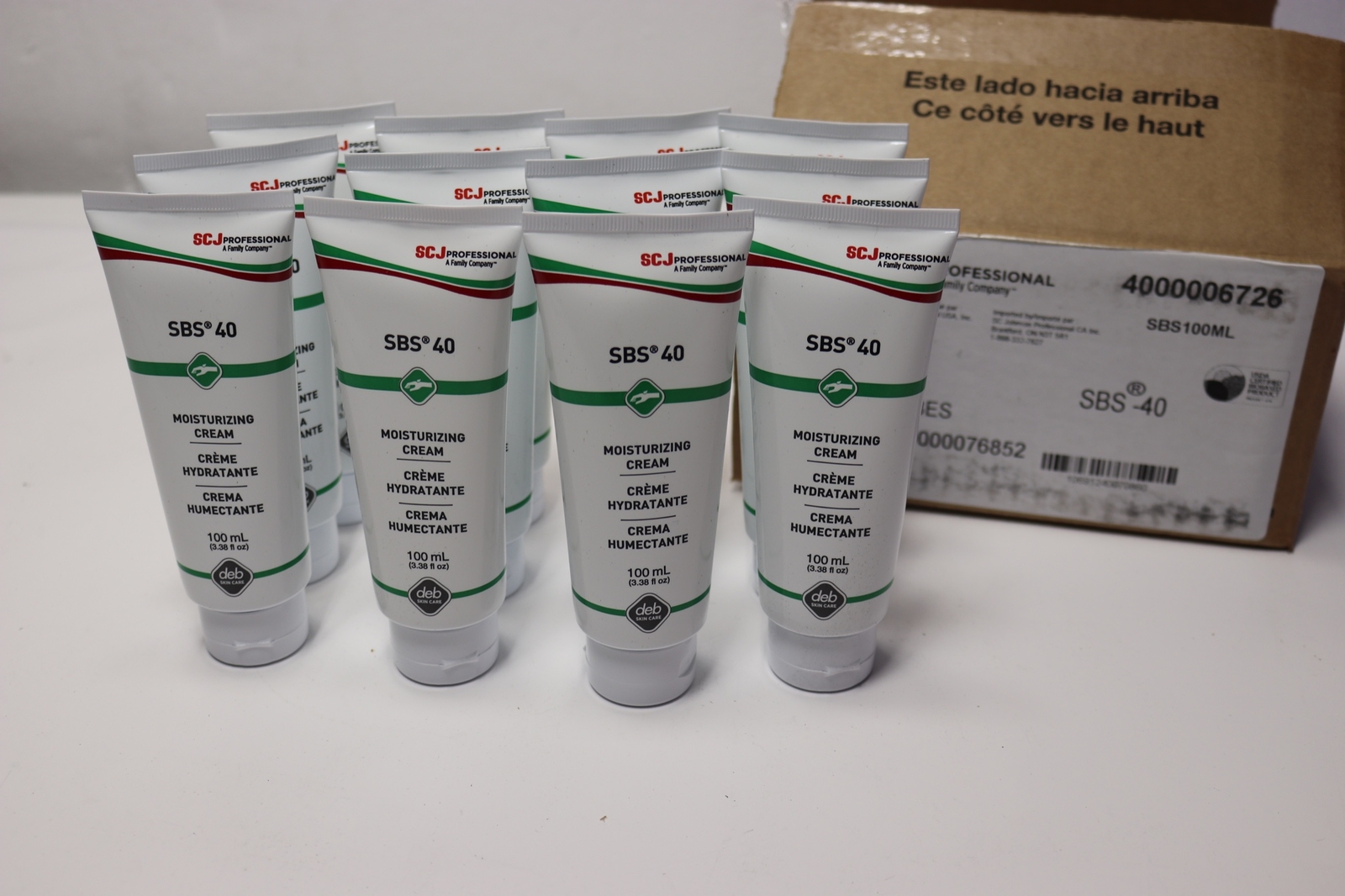 12x Pack Tubes DEB SCJ 100mL 3.38oz SBS 40 Medicated Skin Moisturizing ...