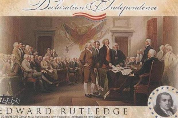 2006 Topps - Declaration of Independence Edward Rutledge for sale ...